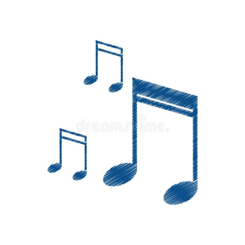 Drawing Note Music Audio Sound Stock Vector - Illustration of note ...