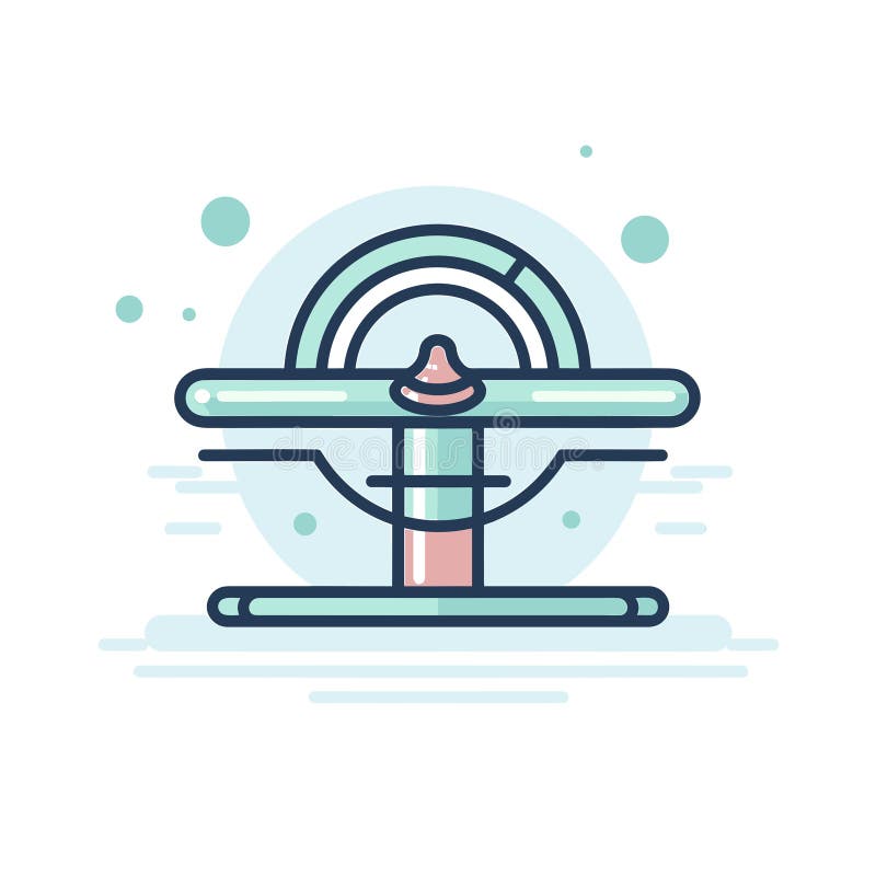 Vector of a Circular Object in the Center with a Surrounding Drawing in ...