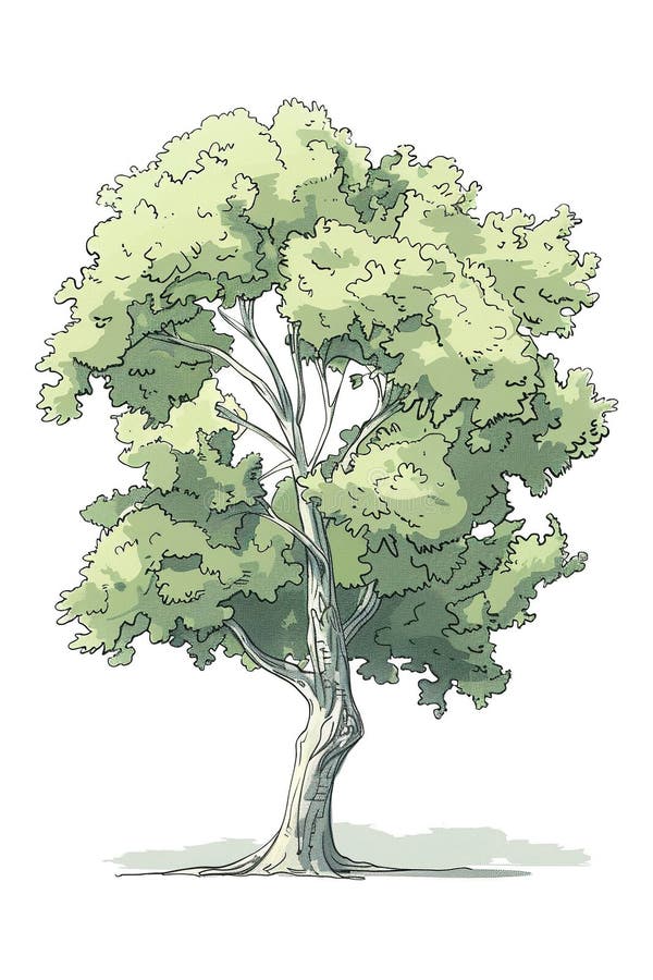 Sycamore Tree Drawing Stock Illustrations – 270 Sycamore Tree Drawing ...