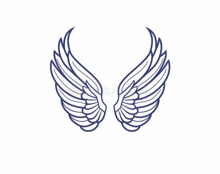 Angle Wing Line Drawing Stock Illustrations – 1,313 Angle Wing Line ...