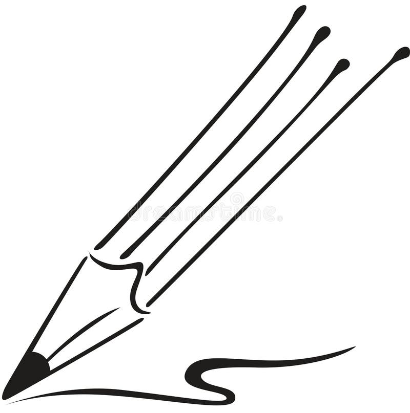 Abstract Pencil or Pen Lines Sketch Illustrations Background. Shape ...