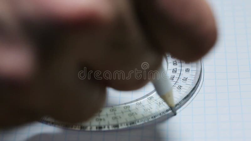 Drawing an Oval with a Pencil in a Notebook, Engineering Work Stock ...