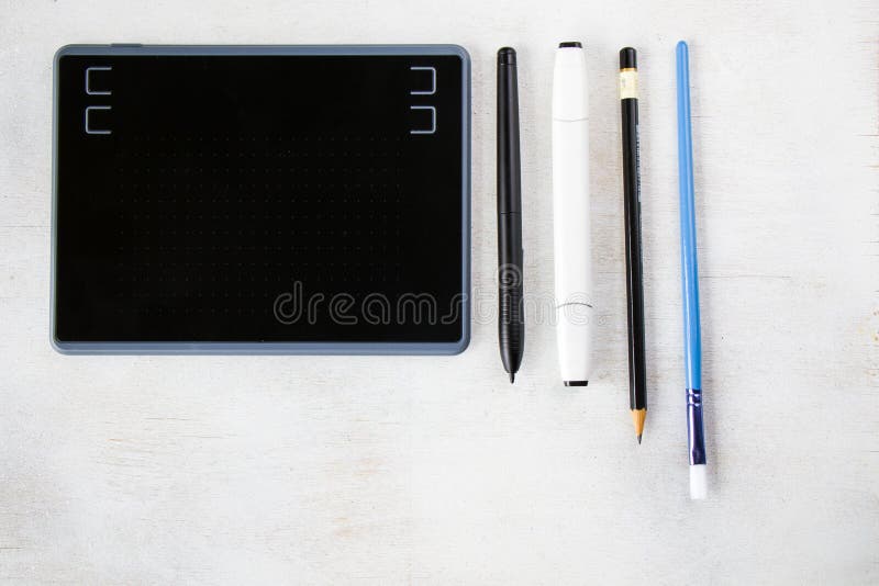 Painting on a tablet stock photo. Image of digital, ccurren - 208195596