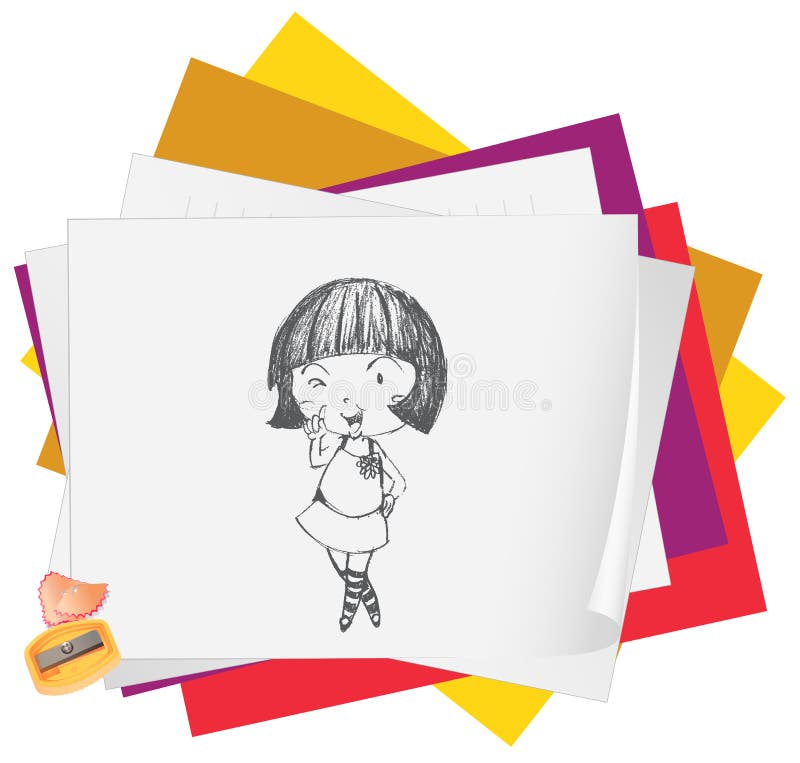 Child Drawing Person Paper Stock Illustrations – 4,125 Child Drawing ...