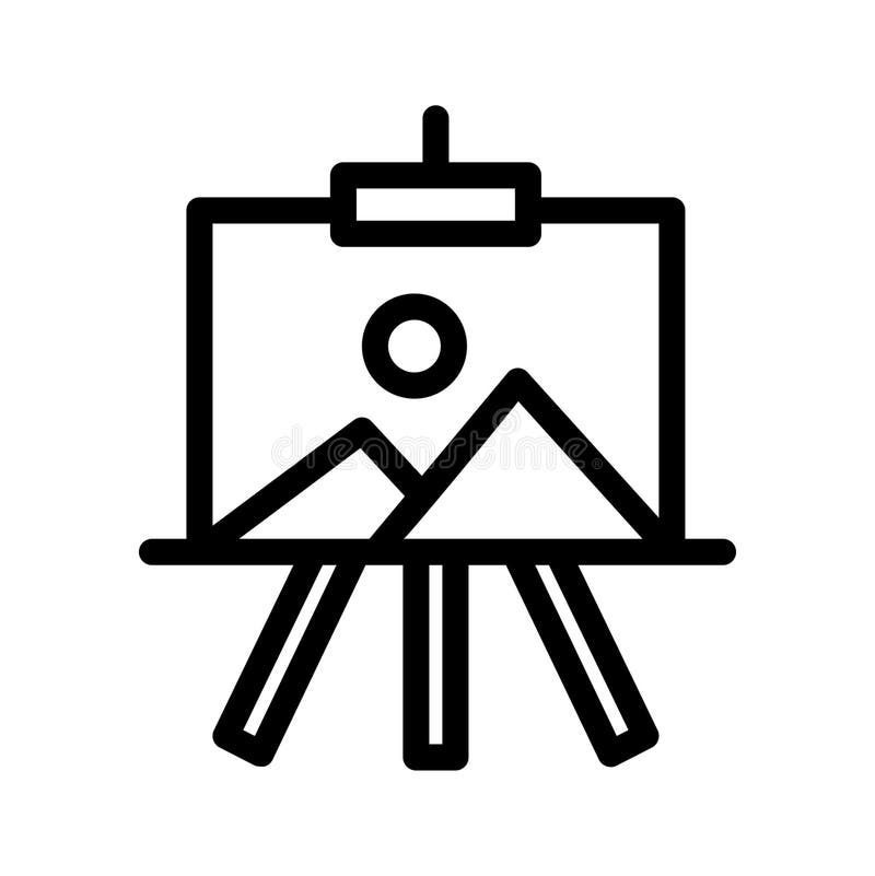Easel Line Drawing Sketch Vector Stock Illustrations – 317 Easel Line ...