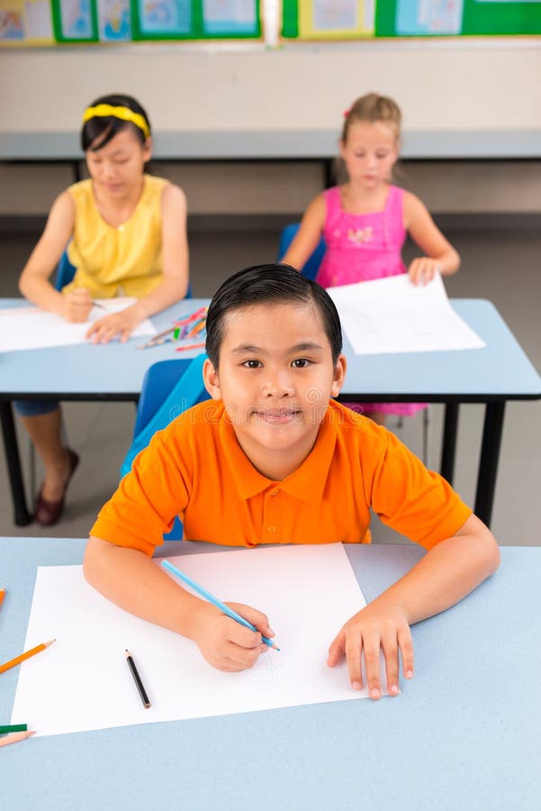 Drawing classmates stock photo. Image of group, person - 29515912