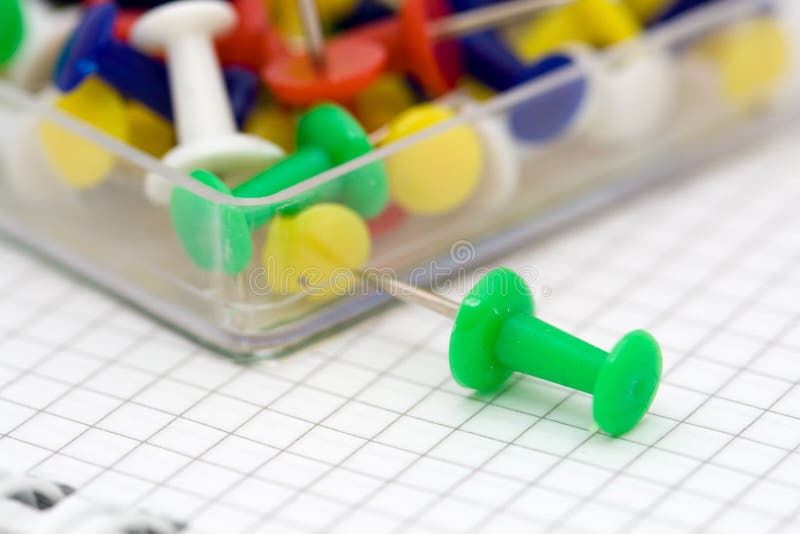 Drawing pin stock image. Image of color, colorful, colors - 16254037