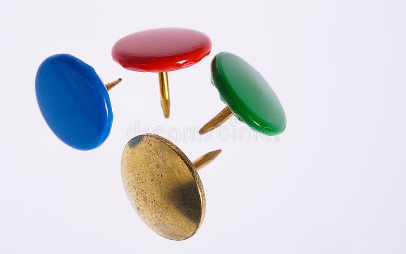 Drawing Pin Stationary Used for Fixing Posters and Information on Pin ...