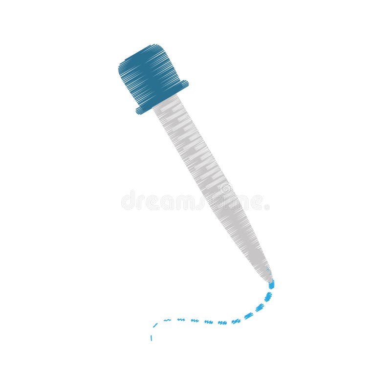 Research Chemical Dropper Drawing Icon Stock Vector - Illustration of ...