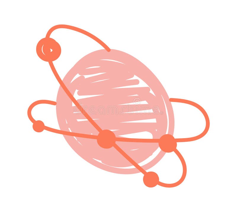 Drawing planet in pencil stock vector. Illustration of pencil - 272595070