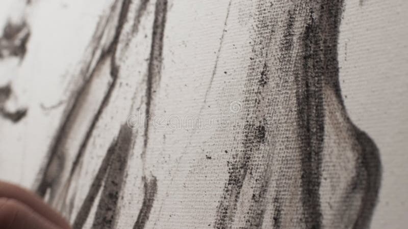 Drawing Process Artwork Creation Macro View Stock Footage - Video of ...