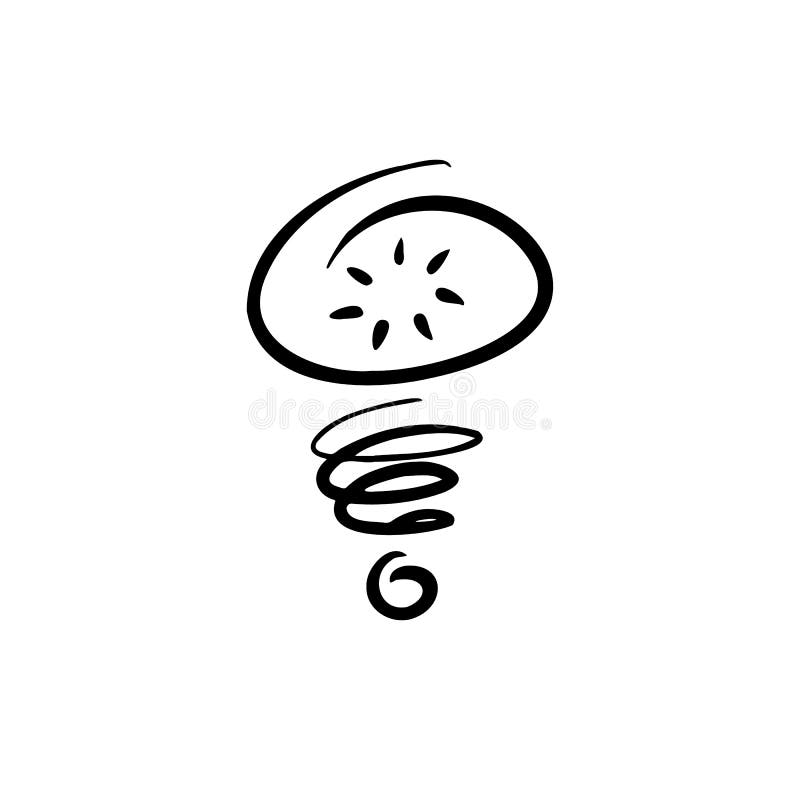 Drawing Question Mark, Light Bulb, Sun Vector Illustration Hand Drawn ...
