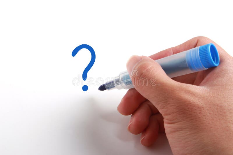 Drawing a Question mark stock image. Image of icon, idea - 39679329