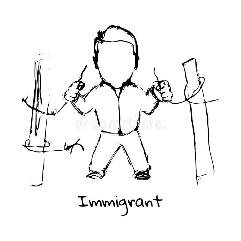Drawing Refugee White Background Stock Illustrations – 150 Drawing ...