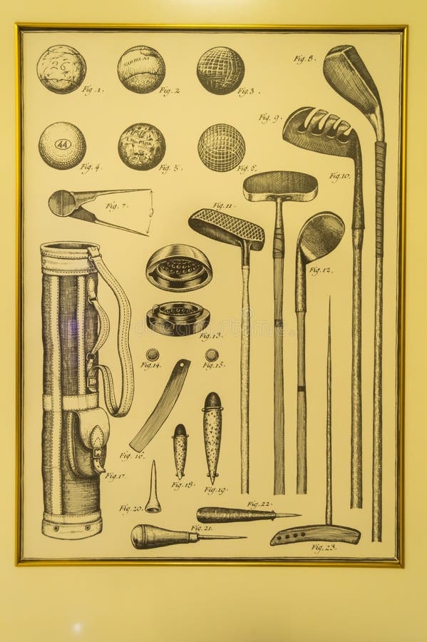 Drawing Representing All the Necessary Material for the Practice ...
