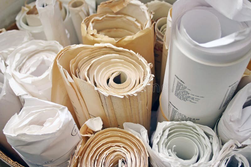 Drawing rolls stock photo. Image of office, plan, floor - 14535634