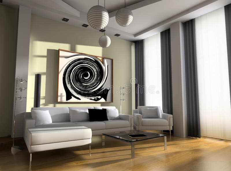 Drawing room stock illustration. Illustration of home - 14322799