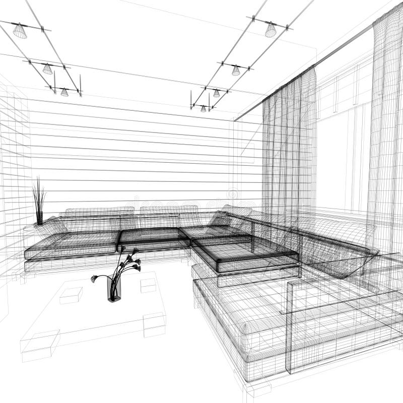 Drawing room stock illustration. Illustration of mansion - 19236665