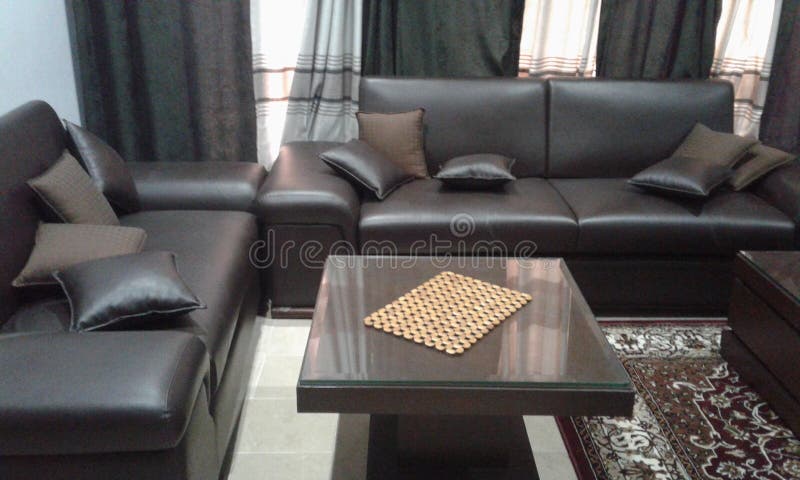 Drawing Room Sofas and Tables Stock Image - Image of doubke, tables ...