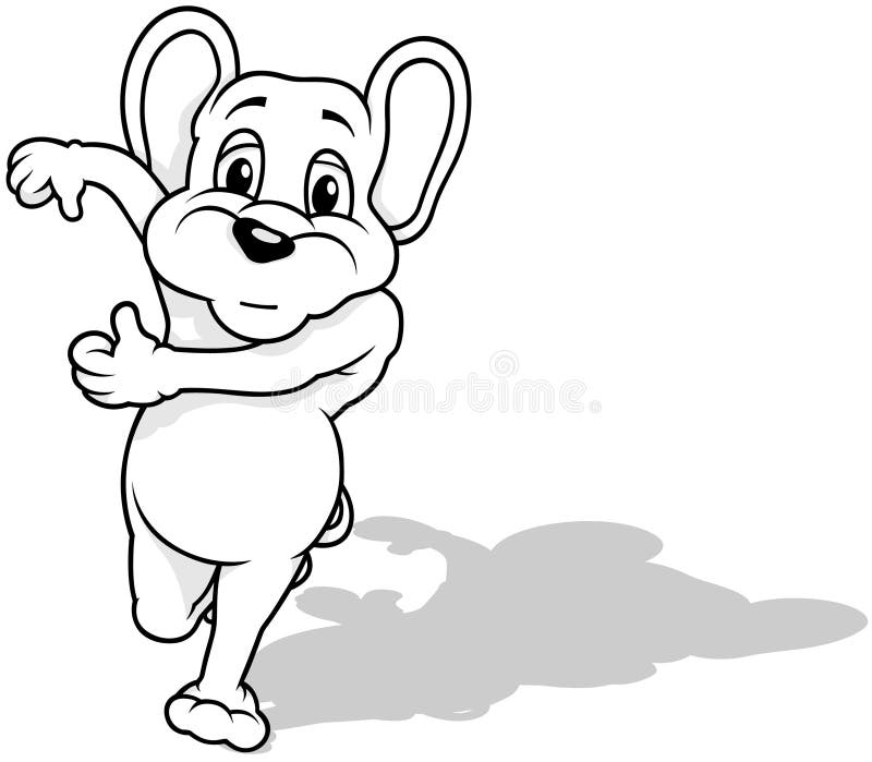 Mouse Running Outline Stock Illustrations – 265 Mouse Running Outline ...