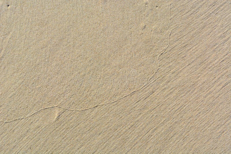 Waves Traces on Grey Sandy Beach Stock Illustration - Illustration of ...