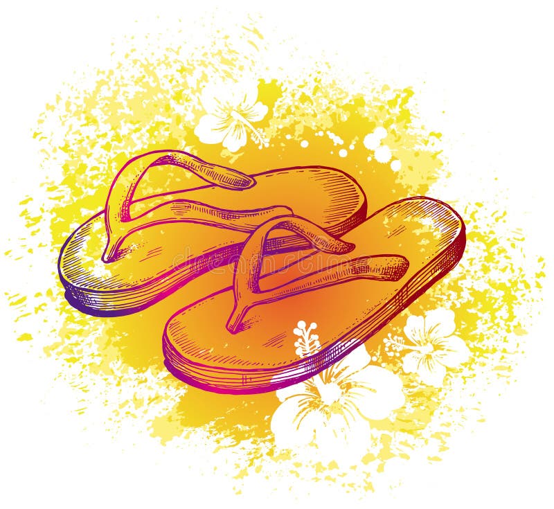 Drawing Sandals Stock Illustrations – 2,866 Drawing Sandals Stock ...