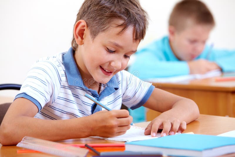 Drawing at school stock image. Image of elementary, foreground - 29515911