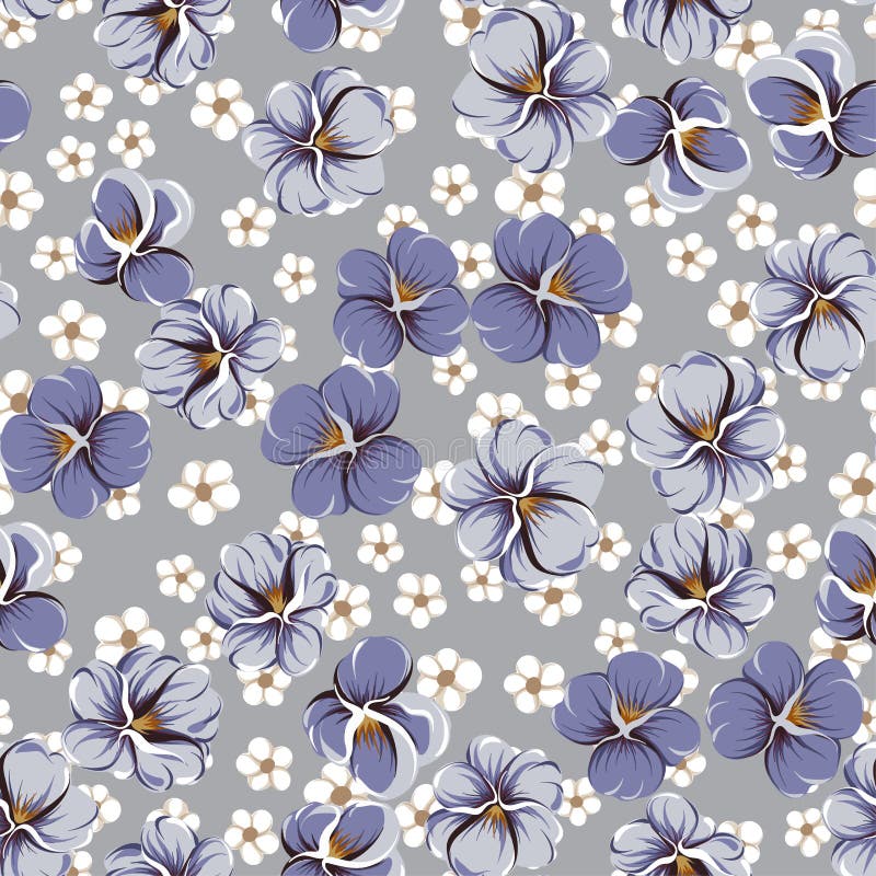 Violaceous Flowers Stock Illustrations – 141 Violaceous Flowers Stock ...