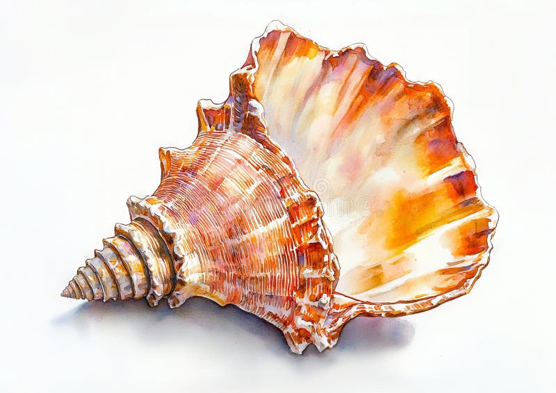 479 Conch Shell Drawing Stock Photos - Free & Royalty-Free Stock Photos ...