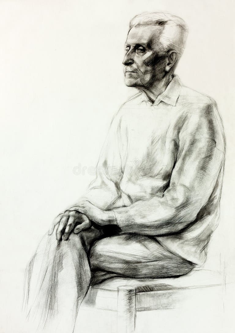 Charcoal Drawing Person Stock Illustrations – 758 Charcoal Drawing ...