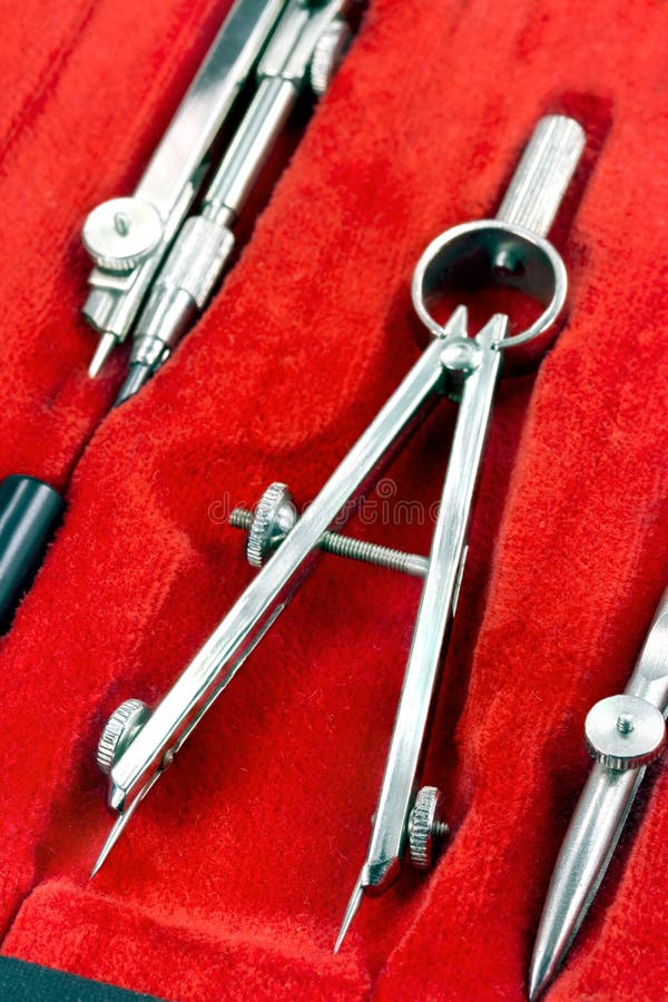 Drawing set stock photo. Image of metal, instrument, measurement - 29583442