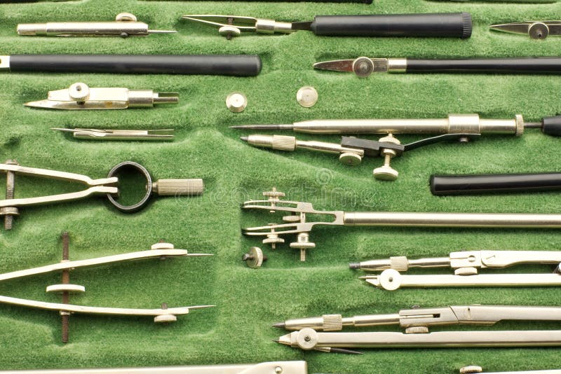 Drawing set stock photo. Image of engineering, draft, angle - 5438302