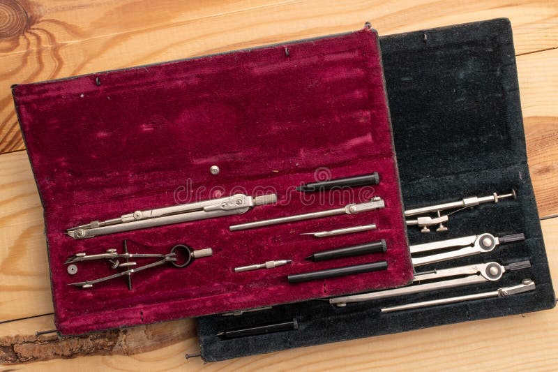 Drawing Set Compasses Package Top View Macro Stock Photos - Free ...