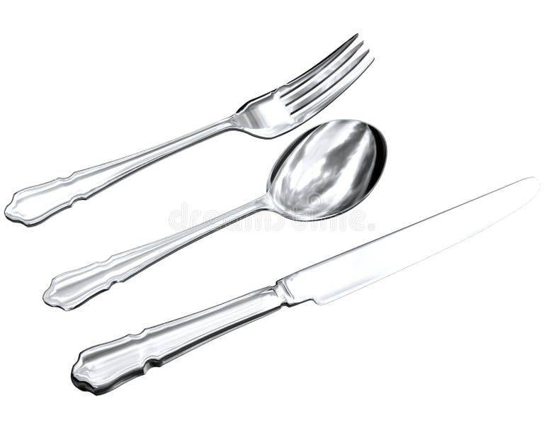 Drawing of Silverware stock illustration. Illustration of utensil - 1806009