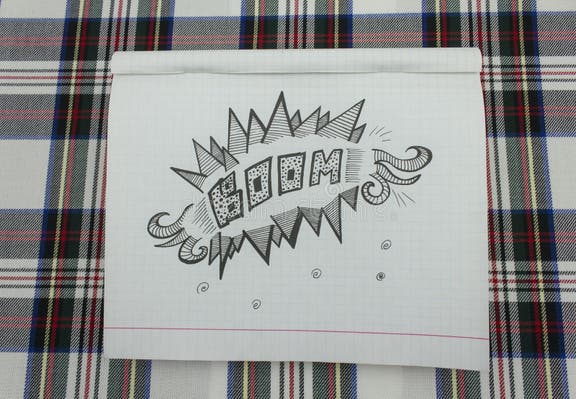 Paper design draw boom stock image. Image of creativity - 143575381