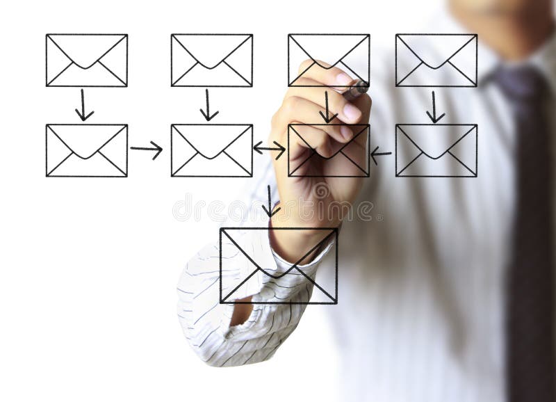 Drawing Social Network Structure Stock Photo - Image of contact ...