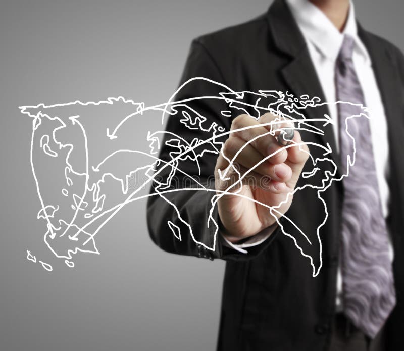 Drawing Social Network Structure Stock Illustration - Illustration of ...