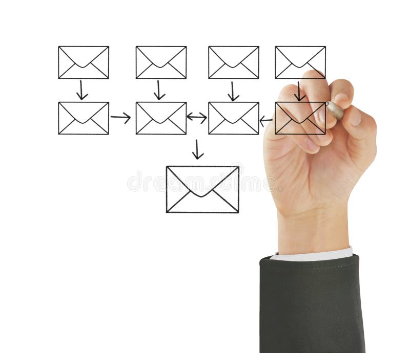 Drawing Social Network Structure Stock Illustration - Illustration of ...