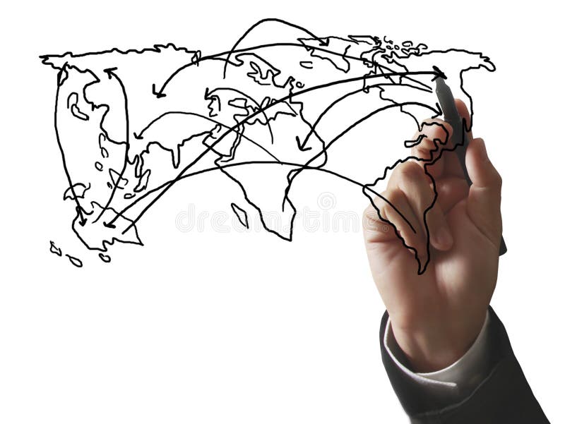 Drawing Social Network Structure in Whiteboard Stock Illustration ...