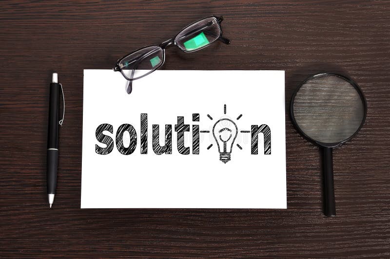 Drawing solution stock image. Image of company, document - 32075625