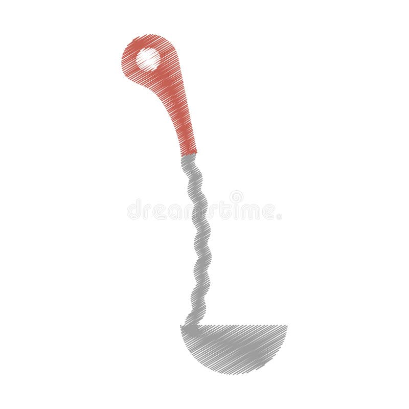 Drawing Soup Ladle Kitchen and Cooking Utensils Stock Illustration ...