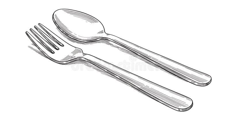 Silverware Drawing Stock Illustrations – 4,880 Silverware Drawing Stock ...