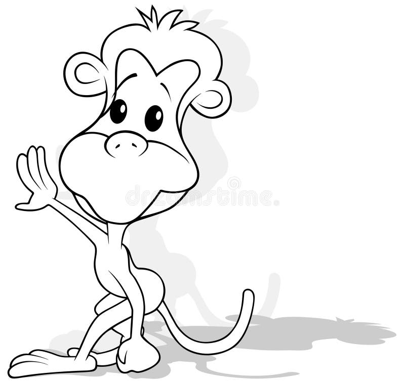 Side Profile Monkey Stock Illustrations – 74 Side Profile Monkey Stock ...