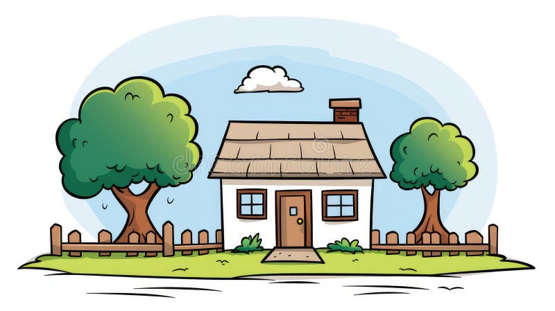 House Made Of Sticks Cartoon