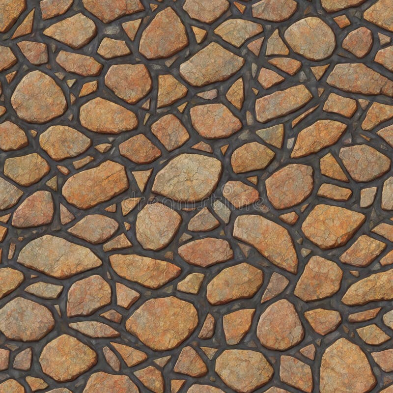 Drawing of Stone Texture. Hand Painted, Seamless Stock Illustration ...