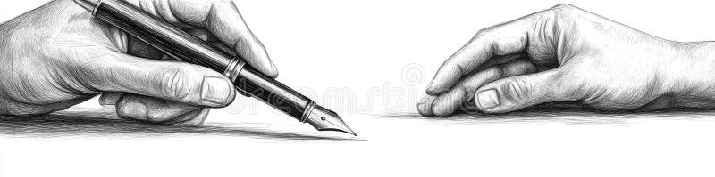Drawing a Straight Line with a Pen, the Hand Moves in a Continuous ...