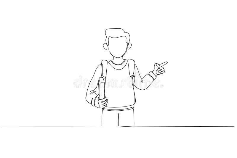 Continuous Line Drawing Elementary School Stock Illustrations – 269 ...
