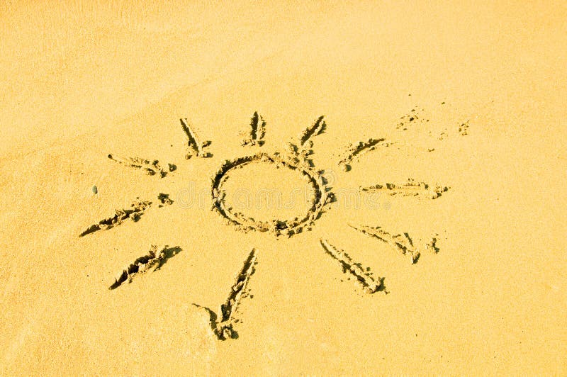 Sandy sun stock image. Image of weather, mexico, caribbean - 19256827
