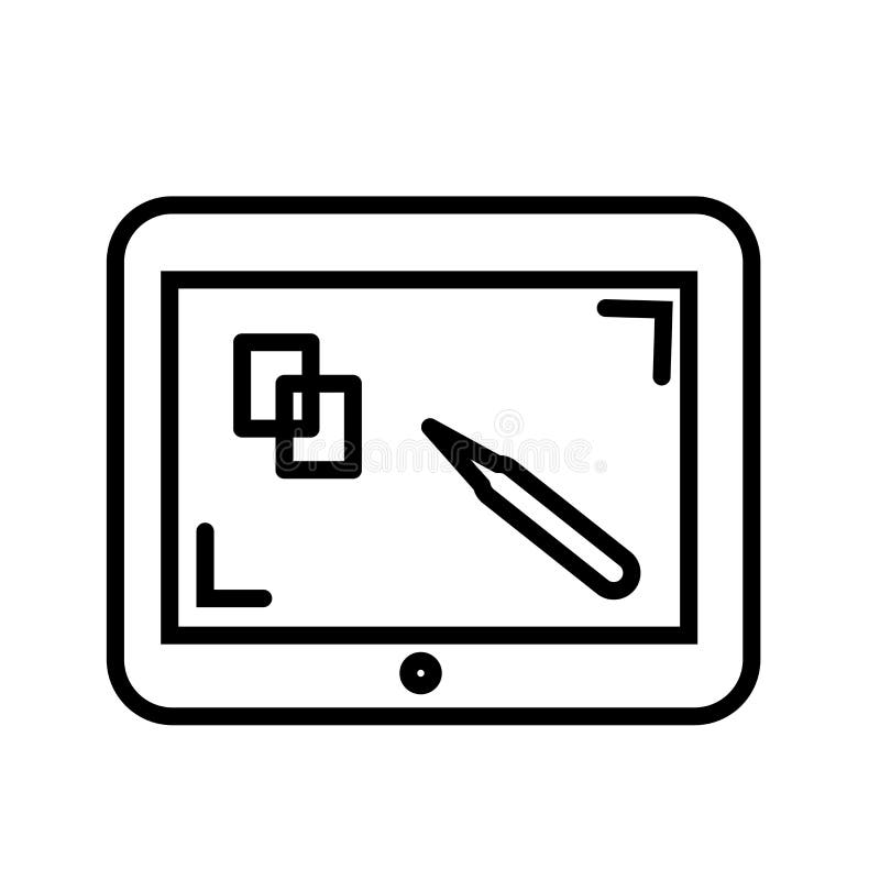 Tablet Icon Vector Sign And Symbol Isolated On White Background, Tablet ...