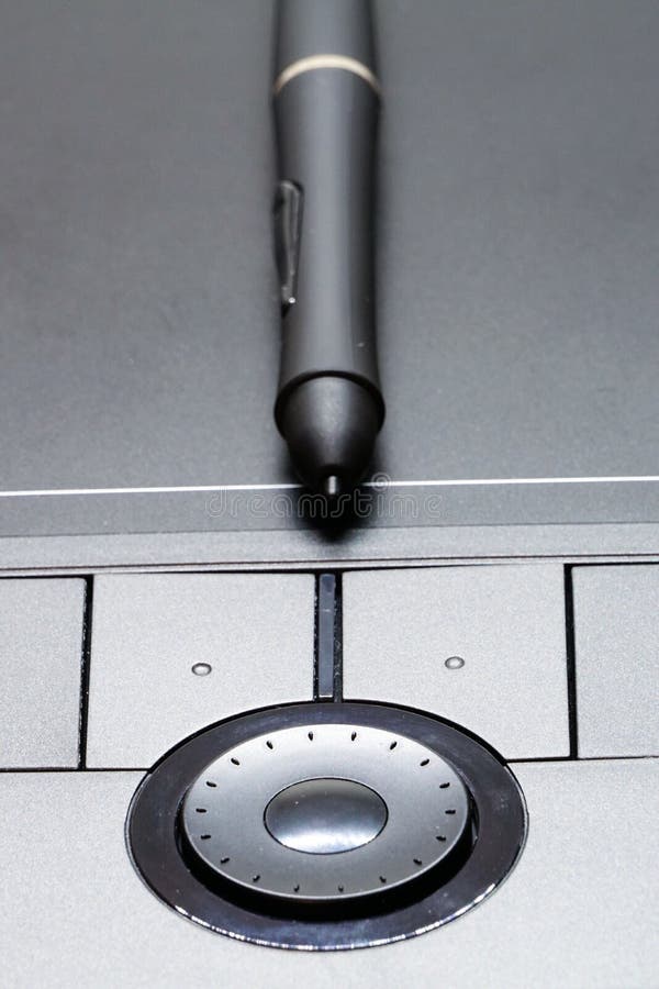 Drawing Tablet and Stylus Close Up View Stock Photo - Image of computer ...